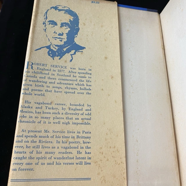 THE COMPLETE POEMS of Robert Service 1938 1st Ed. HCDJ DODD, MEAD & Co ...