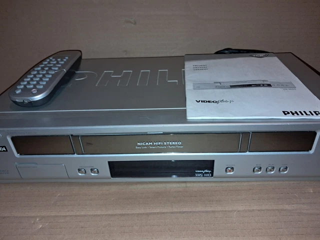 PHILIPS VR840 NICAM VCR VHS Video Cassette Recorder player SERVICED MANUAL £114.99 - PicClick UK