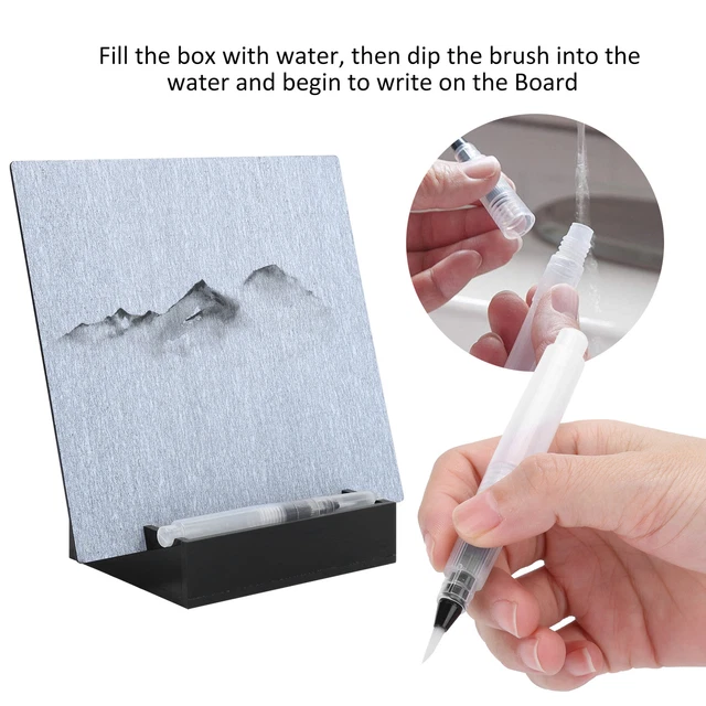 REPEATABLE WATER DRAWING Board Inkless Water Painting Board With Brush ...