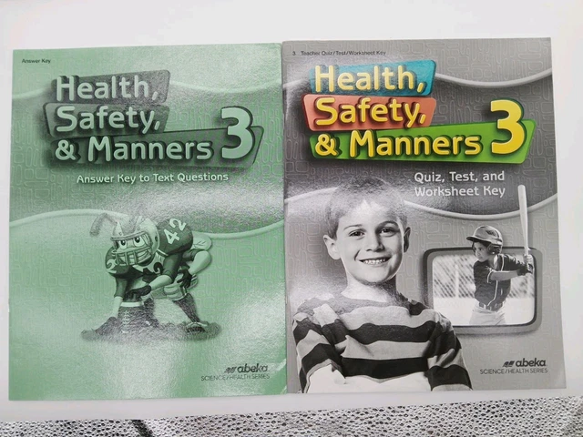 ABEKA HEALTH SAFETY & Manners 3 Quiz, Test & Worksheet Key & Answer Key ...