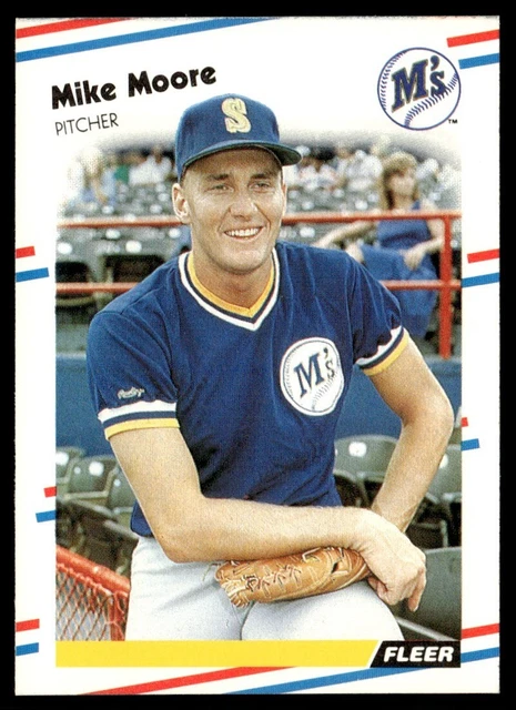 1988 FLEER MIKE Moore Seattle Mariners #379 EUR 2,32 - PicClick FR