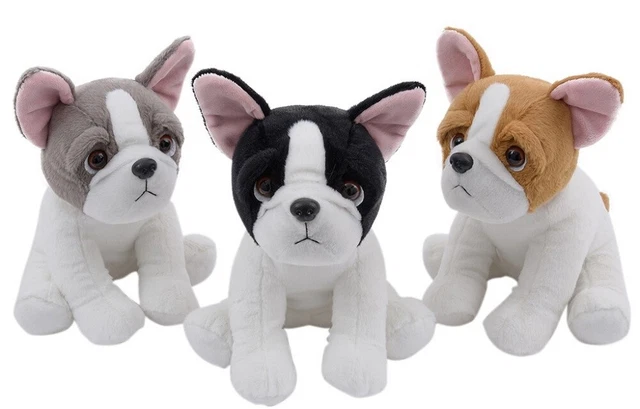 LARGE 26CM SITTING French Bulldog - 8107 Plush Soft Cuddly Realistic Dog Kid Pug £10.07 ...