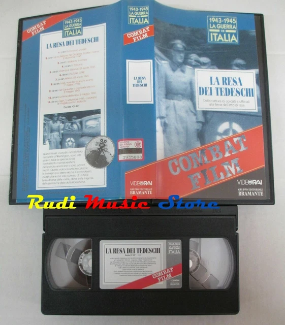 MOVIE VHS SURRENDER OF GERMAN COMBAT MOVIE WAR IN ITALY RAI (F176) no ...