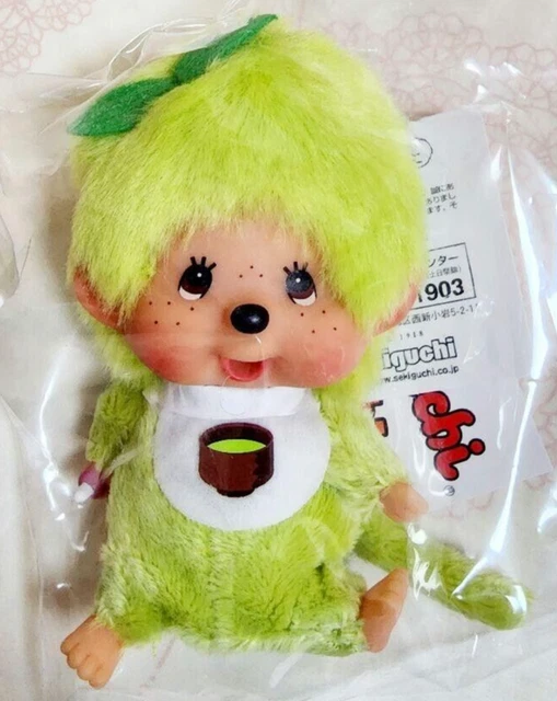 PORTE-CLÉS MONCHHICHI MATCHA Big Face taille SS poupée garçon du Japon ...