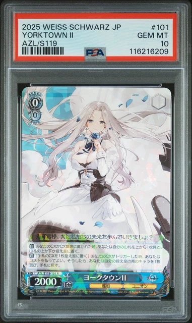 2025 WEISS SCHWARZ Japanese Azur Lane Vol.2 #101 Yorktown Ii Psa 10 £14 ...