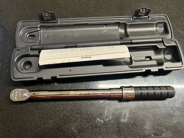 SNAP ON3/8& DRIVE Adjustable Click-Type Micro Torque Wrench 20-100 ft ...