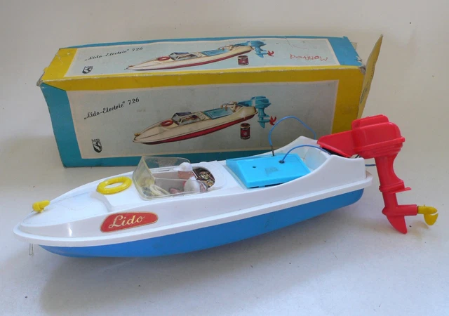MS MICHAEL SEIDEL LIDO ELECTRIC 726 Schnell Boot Speed Boat Boxed 1960 ...