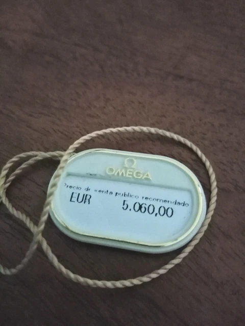 TAG OMEGA HANGTAG WATCH Sigillo SELLO Seamaster Aqua Terra GMT ...