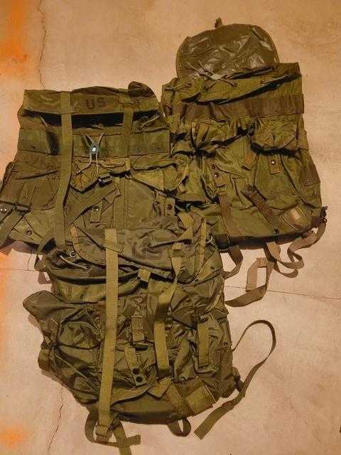 3 U.S. ARMY Field Pack Combat Woodland Nylon All Size Medium. $50.00 ...