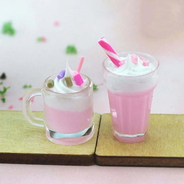 2 PCS MINI House Ice Cream Set Prop Miniature Food for Dollhouse $18.18 ...