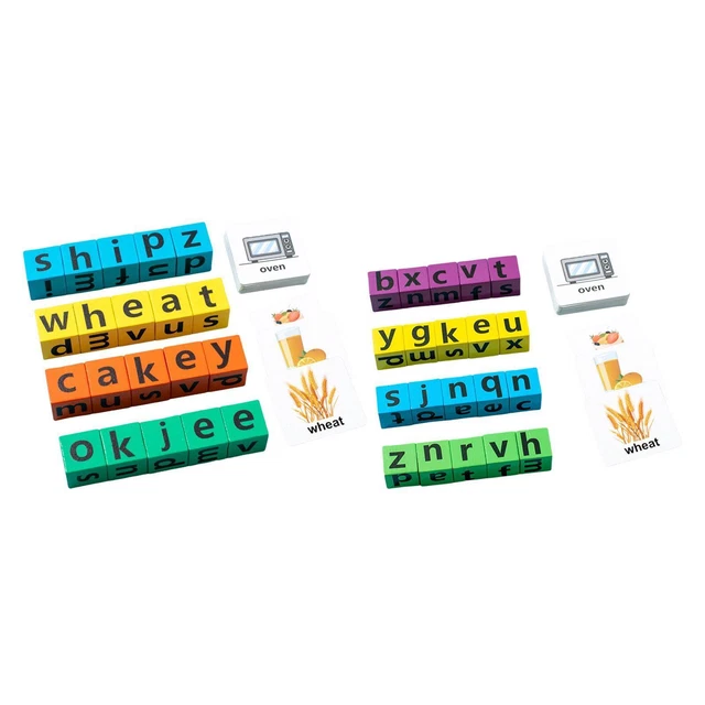WOODEN LETTERS SORTING Vowel Reading Spelling Games Letter Spelling ...