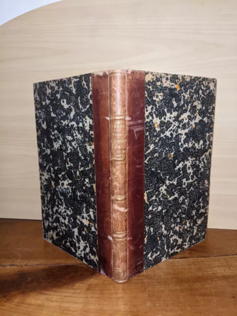 LIVRE ANCIEN-JULES VERNE -Le tour du monde en 80 jours -E.O illustrée ... LIVRE ANCIEN-JULES VERNE -Le tour du monde en 80 jours -E.O illustrée ...