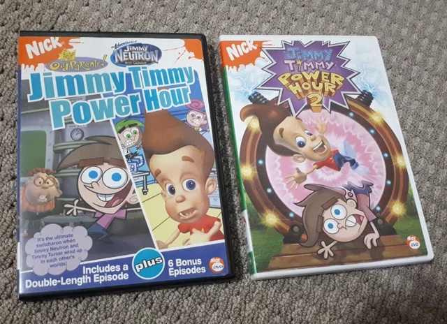 LOT DE 2 DVD Jimmy Timmy Power Hour neutron nickelodeon assez bizarres ...