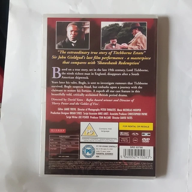 REDBUS THE TICHBORNE Claimant DVD Stephen Fry Robert Hardy PG Region 2 ...