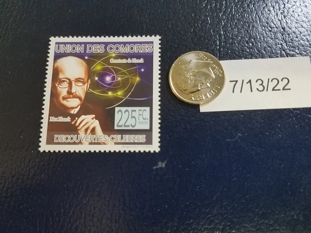 MAX PLANCK GERMAN physicist Planck constant 2009 Union Des Comores ...