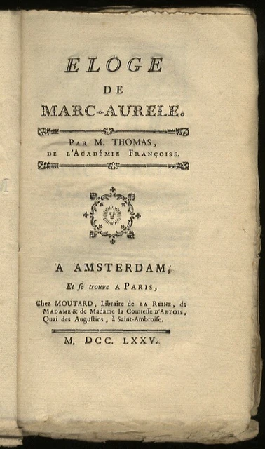 ELOGE DE MARC-AURELE. EUR 50,00 - PicClick FR