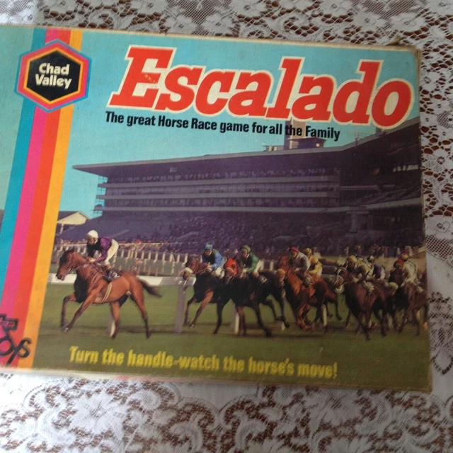 VINTAGE ESCALADO HORSE racing game,complete £24.99 - PicClick UK