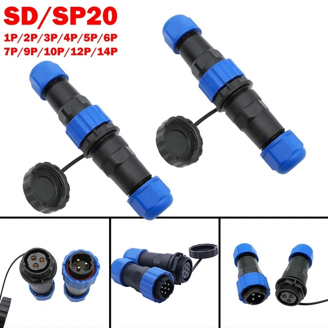 ROBUST SP20 IP68 Waterproof Aviation Cable Connector Plug and Socket ...