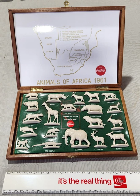 COCA-COLA ANIMALS OF Africa 1961 Boxed Set Rare! Vintage Collectable ...