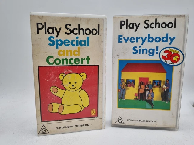 PLAY SCHOOL: SPECIAL And Concert & Everybody Sing VHS Video Tape ABC ...