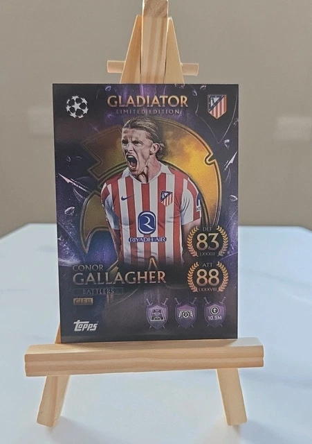 TOPPS MATCH ATTAX UCL 25-26 Limited Edition Gladiator Connor Gallagher ...
