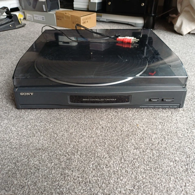 SONY PS-LX49P STEREO Turntable System Black Genuine Tested Working £37. ...