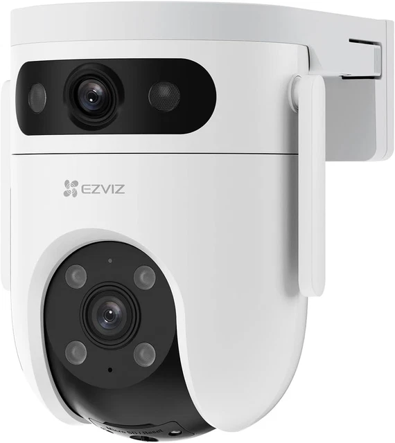EZVIZ H9C 4K Dual Lens Outdoor Security Camera, 360° Pan Tilt, Color ...