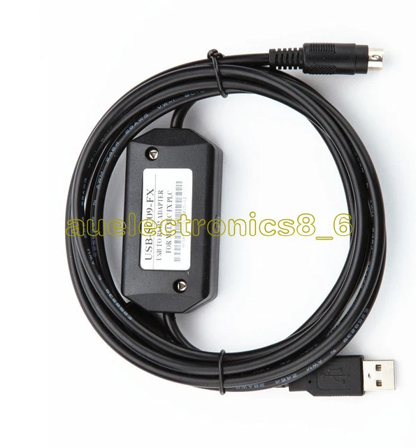 PLC PROGRAMMING USB-SC09-FX Cable For Mitsubishi MELSEC USB TO RS422 ...