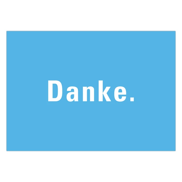 GRUSS KARTE &DANKE& edel neutral 5 Stk. A6 Postkarte für Familie Helfer ...