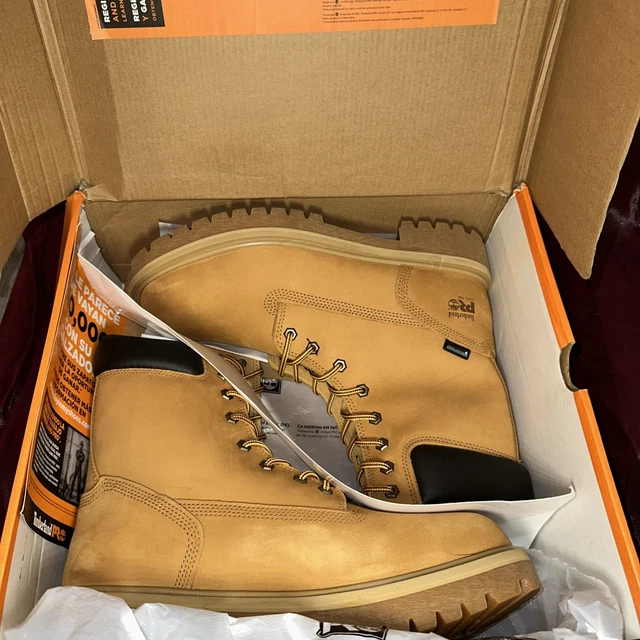 TIMBERLAND PRO DIRECT Attach 8" Steel Toe Waterproof Boots Mens Size 11 ...