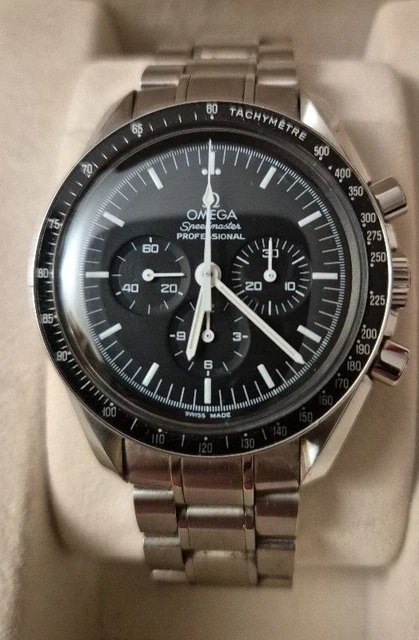 OMEGA SPEEDMASTER MOON Watch Chronograph Black Dial 42mm 3570.50.00 ...
