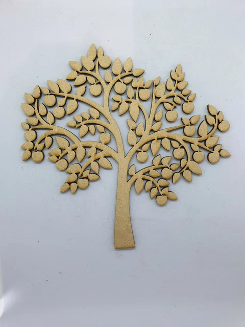 MDF FAMILY TREE Laser Cut Wooden Craft Blank Wedding Tree 17 £3.00 ...