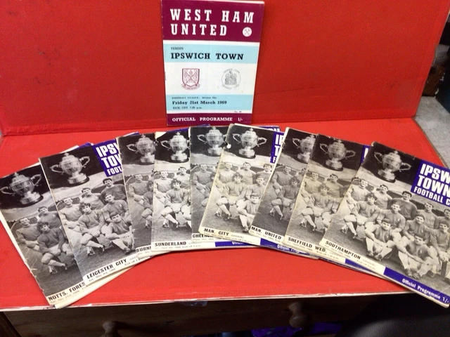 FOOTBALL PROGRAMS 1968/69 Season X10 £2.77 - PicClick UK
