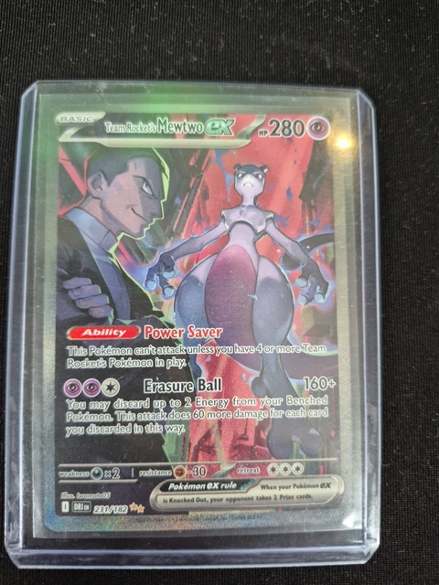 TEAM ROCKET'S MEWTWO EX 231/182 Destined Rivals Pokemon Pokémon SIR ...