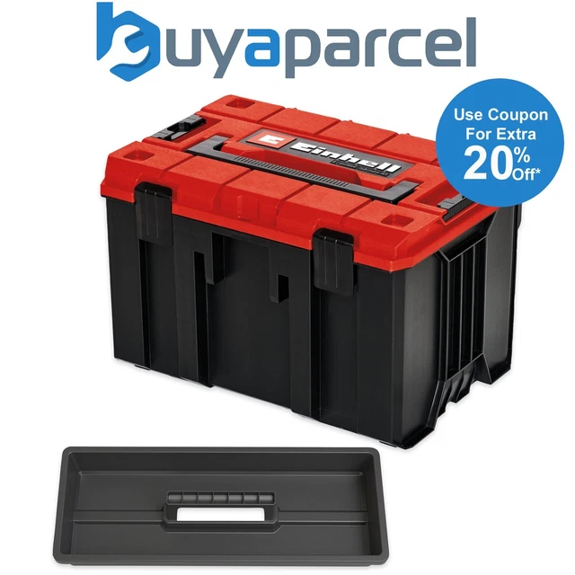 EINHELL STACKABLE E-CASE M Deep Carry Case Power Tool Storage 90kg ...