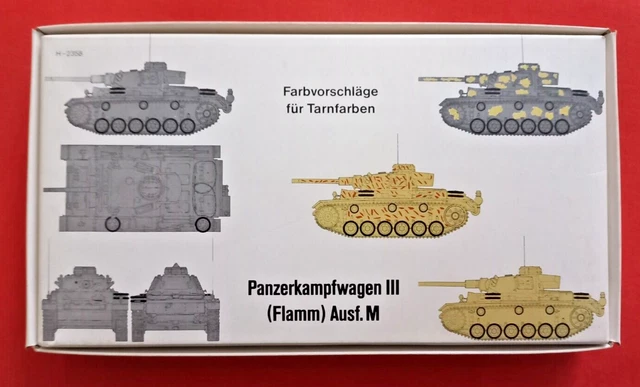 1/72 REVELL H-2358, PANZERKAMPFWAGEN III (FLAMM) Ausf.M EUR 37,00 ...