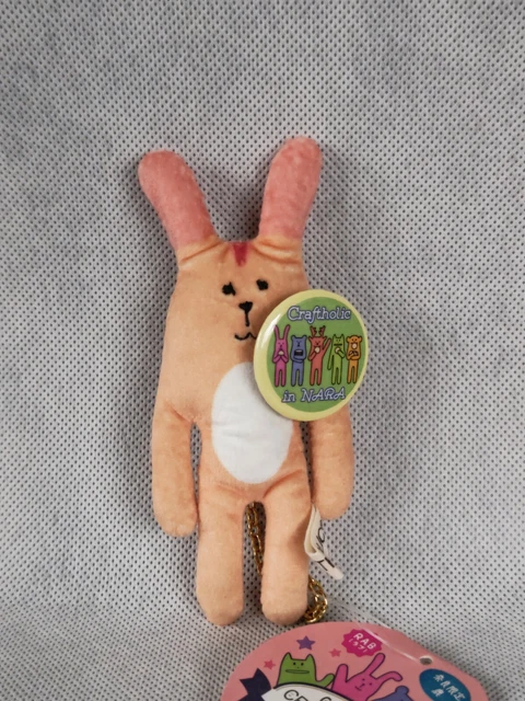 PELUCHE POUPÉE GOTOCHI Craft Holic In Nara badge rab 4,5" mascotte japonaise ... EUR 22,99 ...