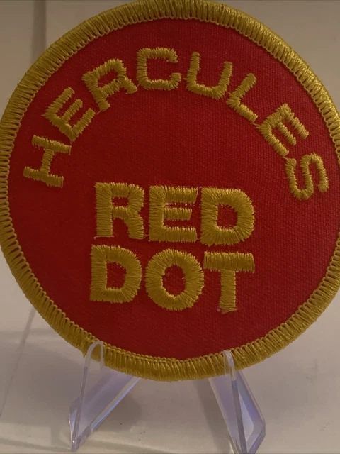 VINTAGE HERCULES RED Dot Patch $10.00 - PicClick