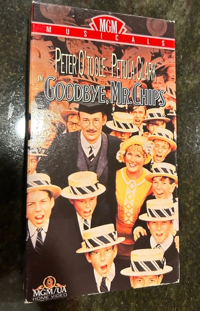 GOODBYE, MR. CHIPS VHS Peter O'Toole Petula Clark 1969/1991 Sealed $6. ...