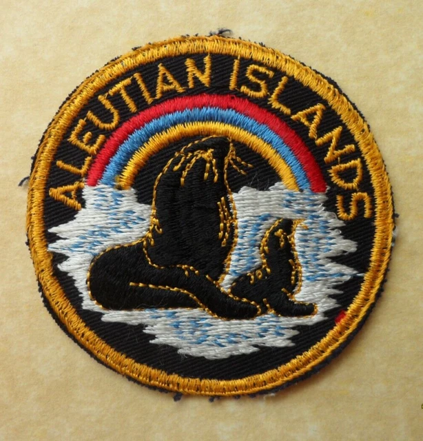 ORIGINAL WW2 US Army Aleutian Islands Command ~ Cut Edge, Twill & Mesh ...