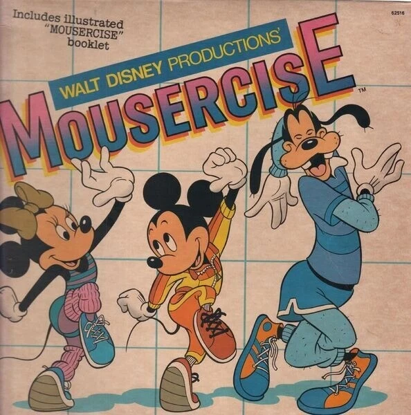 LP MICKEY MOUSE, Donald Duck, a.o Walt Disney Productions Mousercise ...