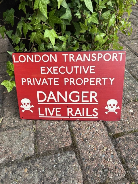 LONDON TRANSPORT RAILWAY steel sign 12 x 8 inches £11.12 - PicClick UK