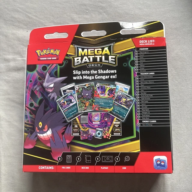 POKEMON TCG MEGA Battle Deck Mega Gengar Ex BRAND NEW SEALED £28.00 ...