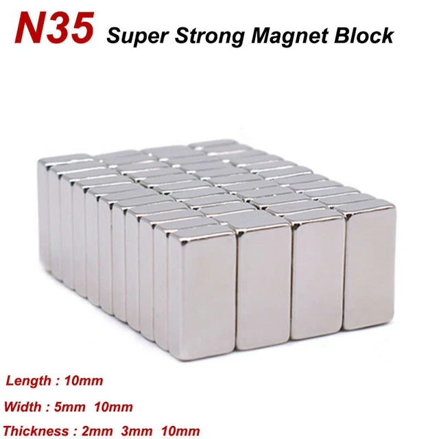 SUPERSTARKER MAGNET N35 Seltene Erden Neodym Magnete Block quadratische ...