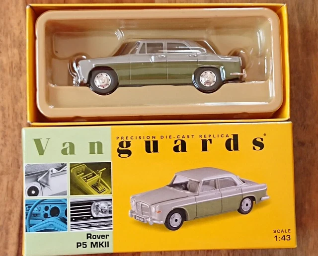 VANGUARDS VA06900 ROVER P5 MkII Grey over Green 1:43 NEW £27.95 ...