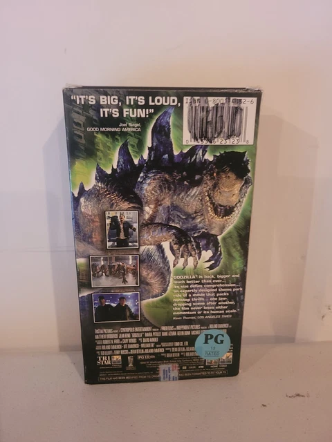 GODZILLA (VHS, 1998) Matthew Broderick, Hank Azaria EUR 1,44 - PicClick FR