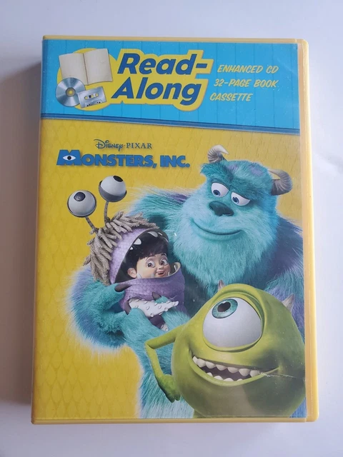 DISNEY PIXAR MONSTERS Inc Read Along Casette, CD and Book $6.50 ...