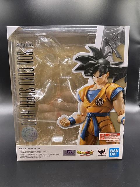 SH FIGUARTS SON Goku Super Hero DRAGON BALL Z shf DBZ Bandai Box Only W ...