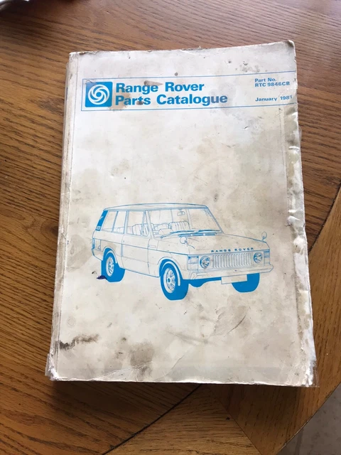 RANGE ROVER CLASSIC Parts Catalogue. Genuine. £29.99 - PicClick UK