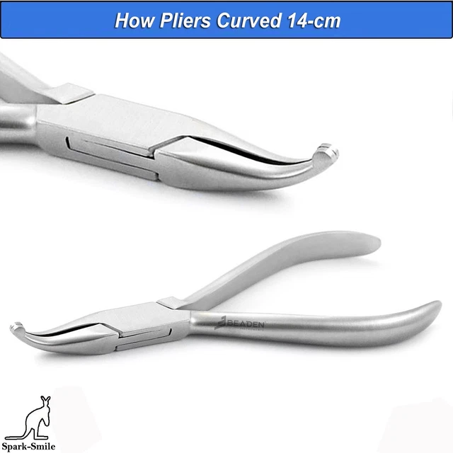 ORTHODONTIC HOW CROWN Pliers Curved Archwire Holding Adjusting Dental ...